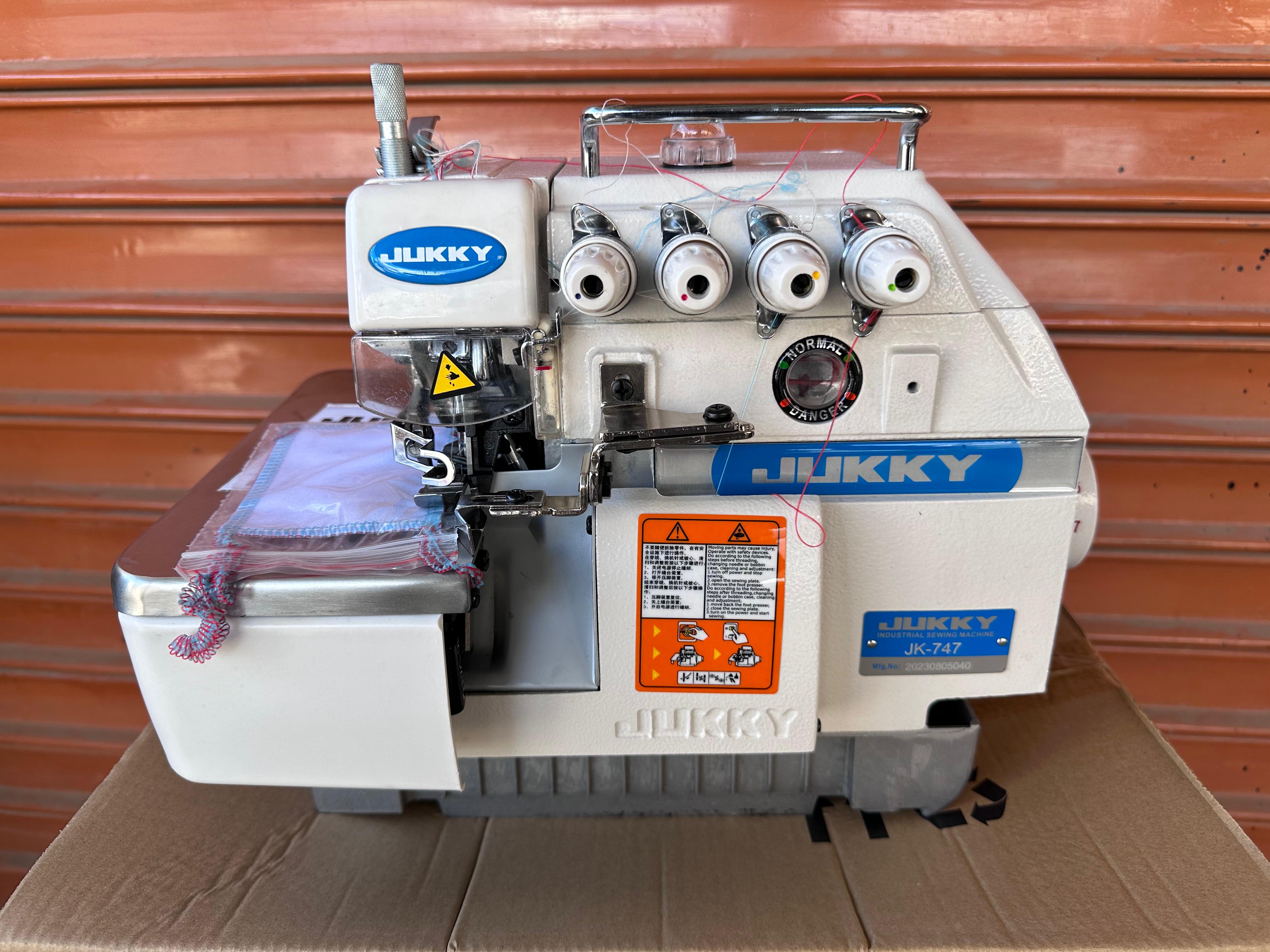 New JUKKY JK_747/757 series overlock machine - Juktex Sewing Machines and Apparels