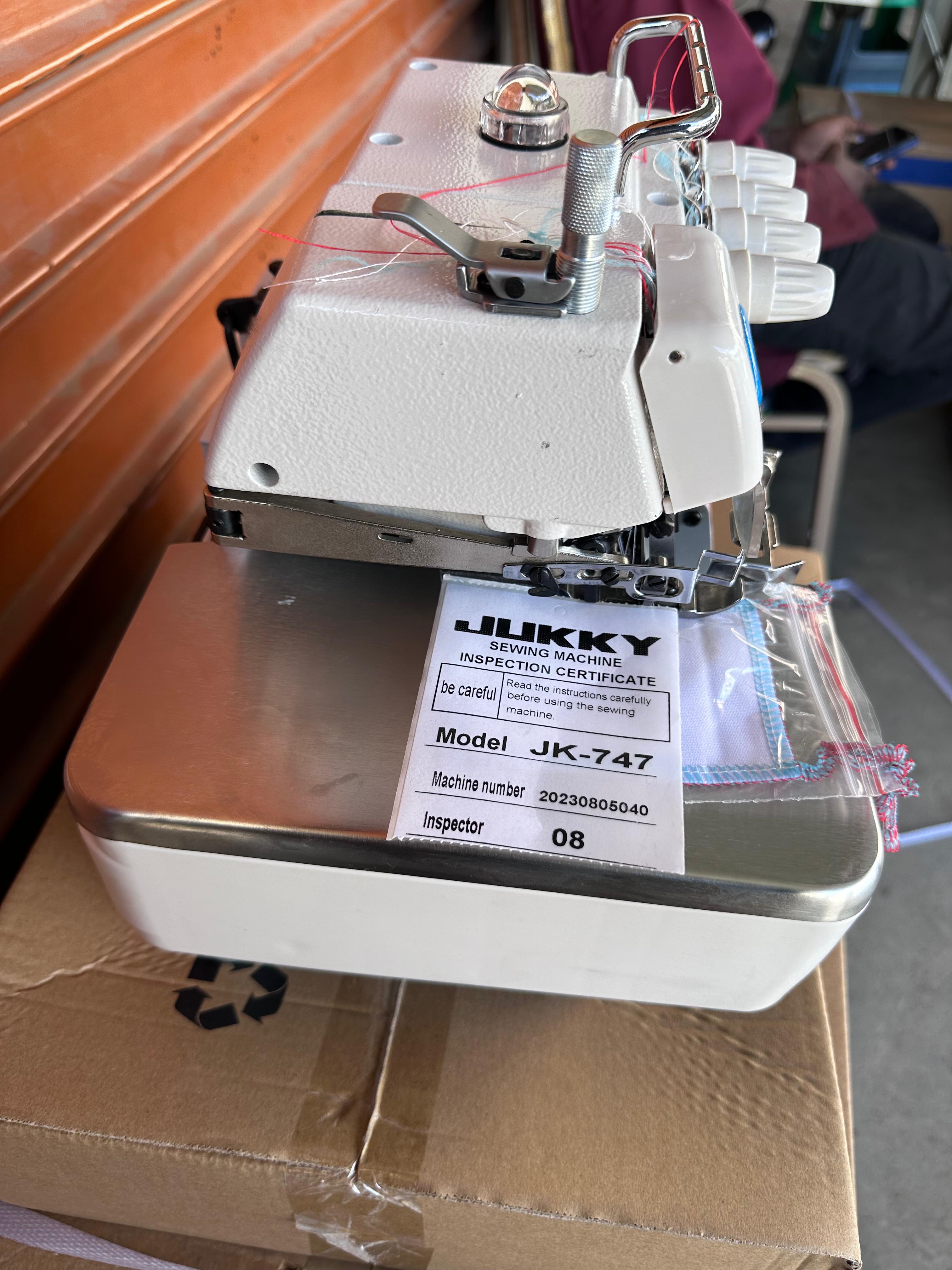 New JUKKY JK_747/757 series overlock machine - Juktex Sewing Machines and Apparels